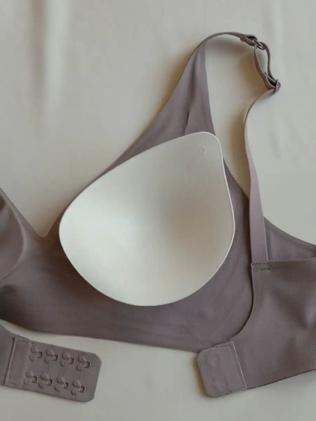Бюстгальтер Женский, размер 85A, 85B коричнево-серый, белый Нейлон купить c доставкой на OZON по ...