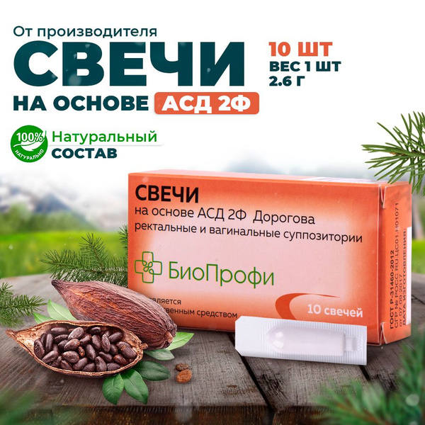 Свечи БиоПрофи АСД-2 с живицей - купить с доставкой по выгодным ценам в ...