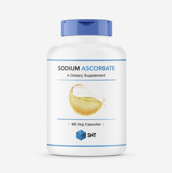 SNT, Sodium Ascorbate, Аскорбат натрия (Витамин С), 750 мг 90 капсул ...