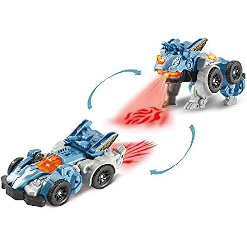 VTech Switch and Go Dinos Fire Mini Triceratops - Dino Car Transformer ...