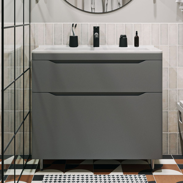 vivon Тумба с раковиной, Shelly, 90х39х83 см купить на OZON по низкой ...