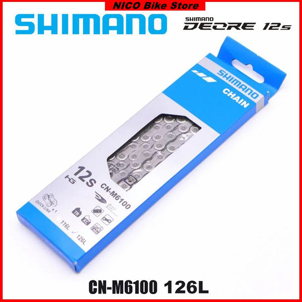 Цепь для велосипеда Shimano Deore CN-M6100 на 12 скоростей, 126 звеньев ...