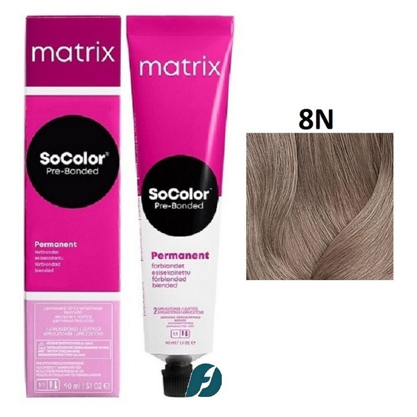 Matrix SoColor 8N Крем-краска стойкая для волос Светлый блондин, 90мл ...