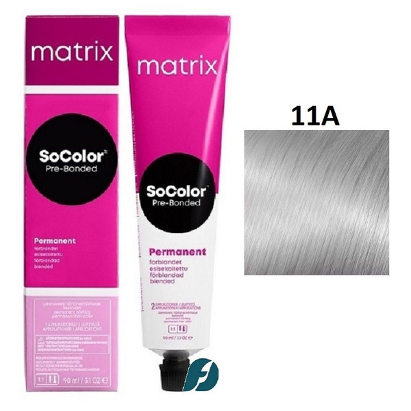 Matrix SoColor 11A Крем-краска стойкая для волос Ультра светлый блондин ...