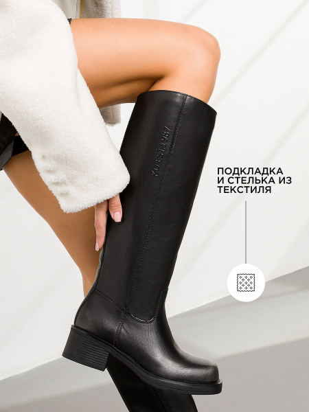 Сапоги Женский Keddo, размер 41 черный, бронзовый Демисезон 6 Каблук + платформа Великобритания ...