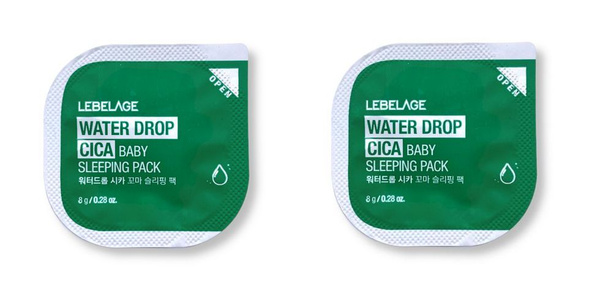 Lebelage Маска для лица ночная с экстрактом Центеллы Water Drop Cica ...