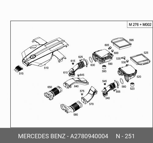 Фильтр воздушный Mercedes-Benz MERCEDES^2780940004 - купить по выгодным ...