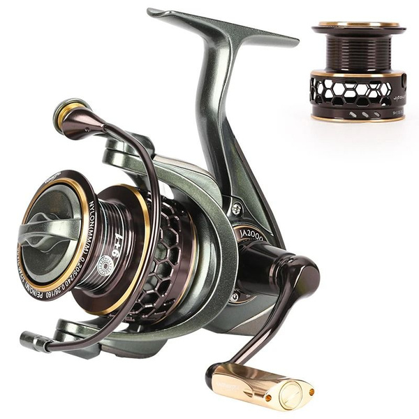 TSURINOYA Jaguar 3000 5.2:1 Long Casting Double Spool Stainless Steel ...