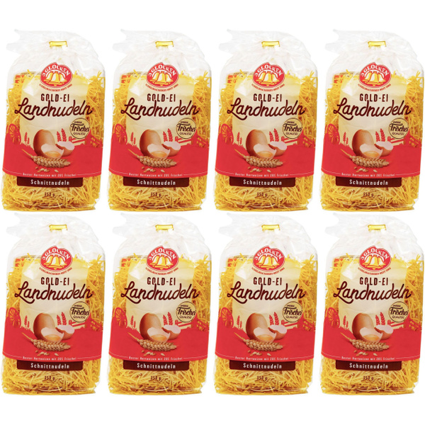Макаронные изделия 3 Glocken Gold-Ei Landnudeln Schnittnudeln Лапша ...