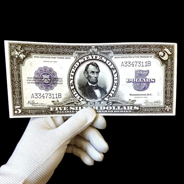 Банкнота США 5 долларов 1923 года. Авраам Линкольн. Люксовое состояние купить на OZON по низкой ...