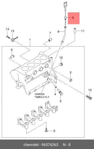 Щуп Измерения Уровня Масла ORG - General Motors арт. 96376263 - купить ...