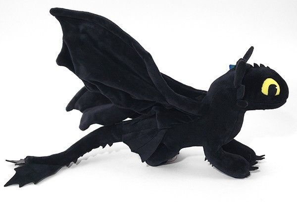 Мягкая игрушка Ночная Фурия (Беззубик) DreamWorks Universal Dragons Как ...