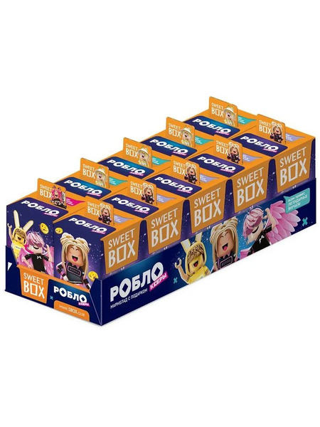 Sweet Box "Роблоксеры" мармелад с игрушкой Свит бокс, 10 коробок по 10 ...