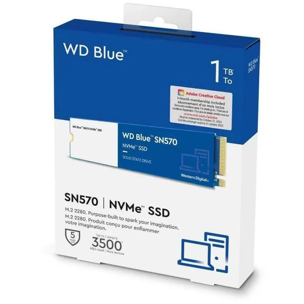 1 ТБ Внутренний SSD-диск Western Digital SSD WD Original PCI-E x4 1Tb ...