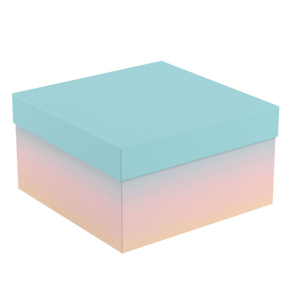 Коробка складная подарочная 20х20х11 см, MESHU Gradient купить c доставкой на OZON по низкой ...