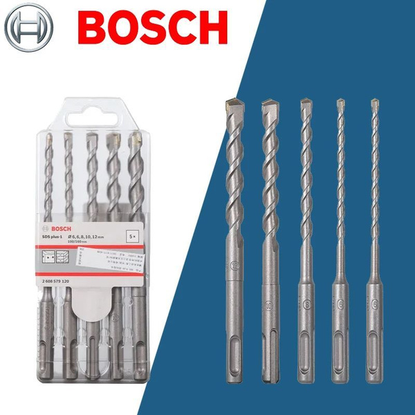 BOSCH, Набор сверл для электрического перфоратора, SDS plus 4 пит, 5 ...