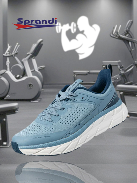 Кроссовки Мужской Sprandi Экозамша Спортивная ходьба, размер 43 R (средняя) Лето Шнурки Китай ...