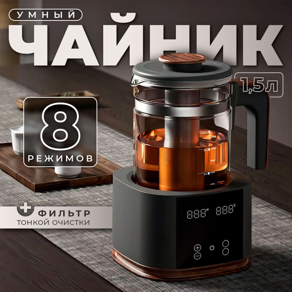 Электрический чайник с регулировкой температуры 1,5 л купить на OZON по ...