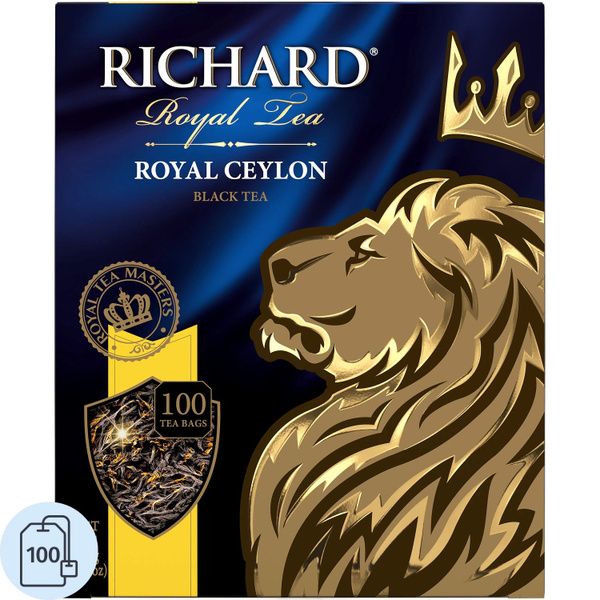 Чай черный Richard Royal Ceylon, 100 пакетиков купить на OZON по низкой ...