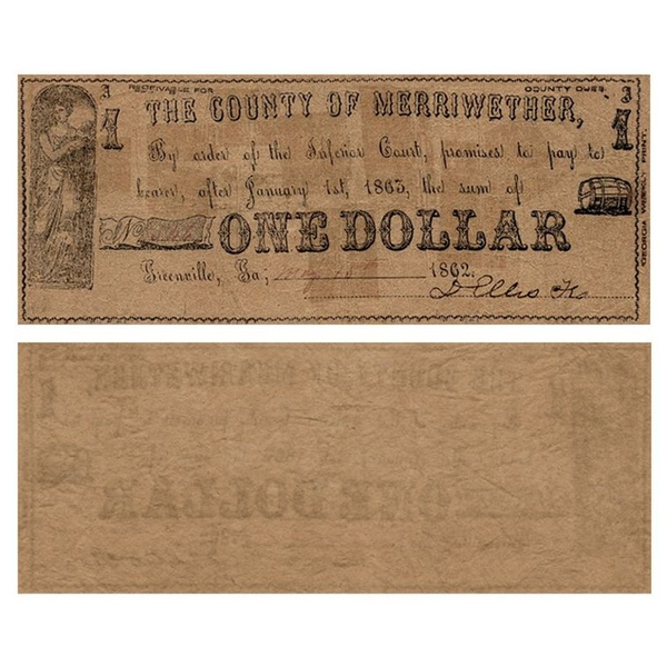 1 доллар 1863 США Мерривезер, Конфедерация, копия купить на OZON по низкой цене (1778470224)