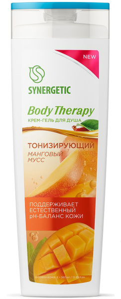 Крем-гель Synergetic Body Therapy Тонизирующий для душа, манговый мусс, 380 мл купить на OZON по ...