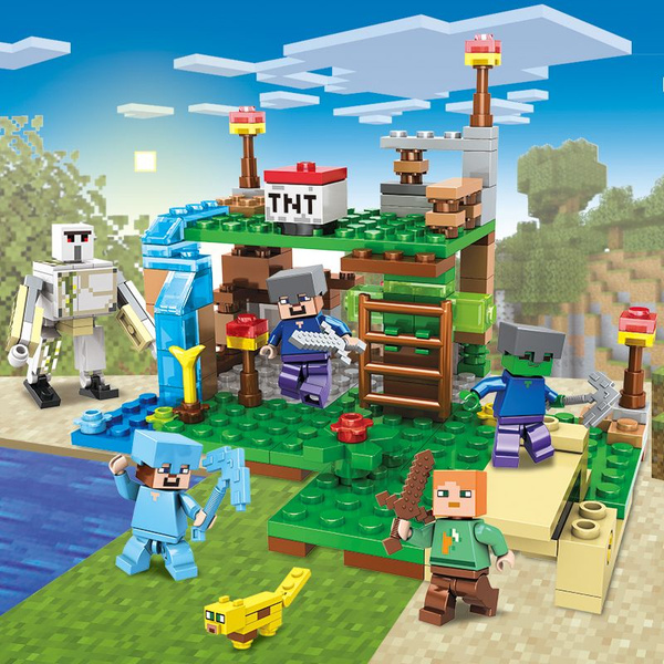 Minecraft Waterfall Cat Leopard, обучающая игрушка для мальчиков ...