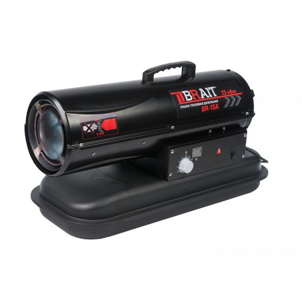 Пушка тепловая дизельная BRAIT BR-15A 15кВт; производ. 376 м3/ч; бак12л; расх.топл.1,2л/ч ...