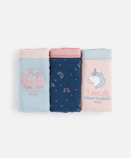 Комплект трусов Женский Oysho брифы Хлопок, Эластан бронза, размер 44, 46 Средняя Китай купить c ...