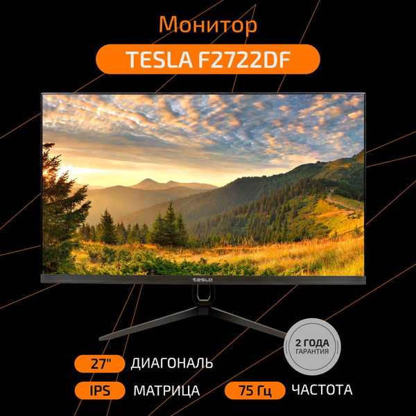 TESLA 27" Монитор F2722DF, черный, темно-серый купить на OZON по низкой ...