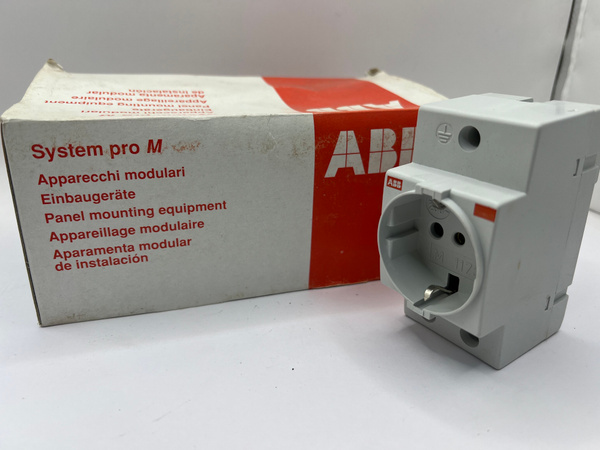 M1173, Розетка с заземлением на DIN-рейку 16А, 220V купить на OZON по ...