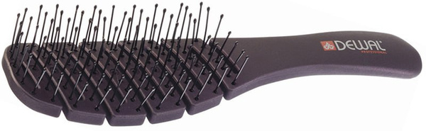 DEWAL Расческа для волос, профессиональная, антистатик, продувная, малая "New Flexi" BRZ104 ...