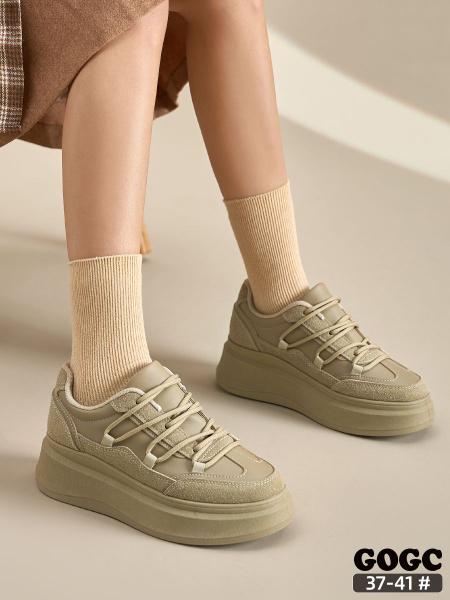 Кроссовки Женский GOGC Искусственная кожа Городошный спорт, размер 41 Демисезон Шнурки Россия ...