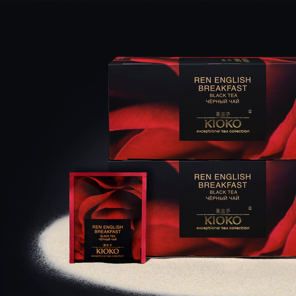 Чай черный KIOKO Ren English Breakfast, 2 пачки, 25 пакетиков по 2,2г купить на OZON по низкой ...