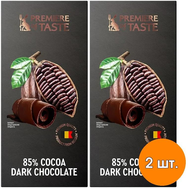 Шоколад темный Premier Of taste 85% 80г * 2шт. купить на OZON по низкой ...