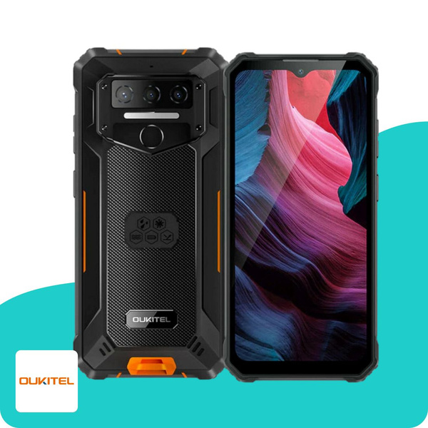 Смартфон Oukitel WP23 Pro Blacl/Orange 128 ГБ 8 ГБ Черный, Оранжевый IPS 2 SIM купить c ...