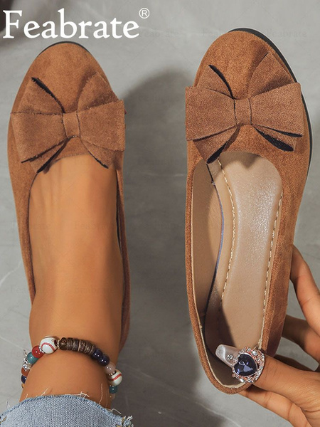 Лоферы Женский Feabrate коричневый, размер 43 Без каблука На любой сезон Без застёжки купить c ...