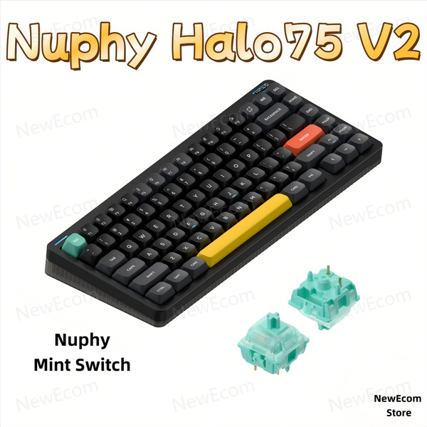 NuPhy Клавиатура беспроводная Halo75 V2 Mint Switch, (Nuphy Mint), черный купить на OZON по ...