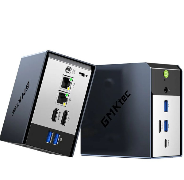 GMKtec Мини-ПК EVO-X1 2025 Новый,WIFI6/BT5.2,Oculink+HDMI2.1+DP2.1+USB4 (AMD Ryzen AI 9 HX 370 ...