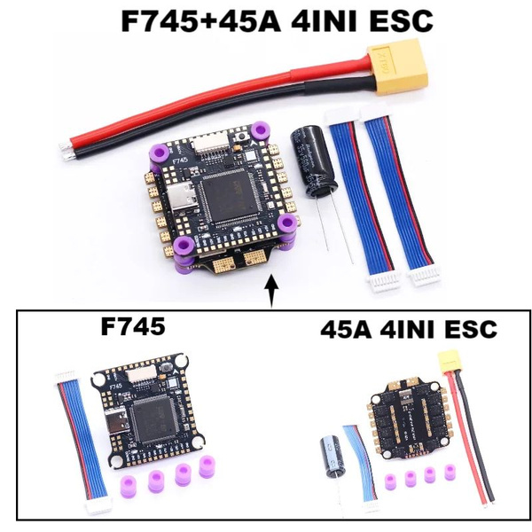 F745 V2 Flight Control 45A 4INI ESC Полетный контроллер купить на OZON ...