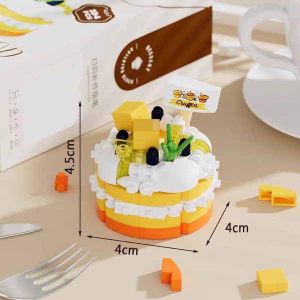 Десертный праздничный торт таро-пюре Bobo building block toy купить на ...