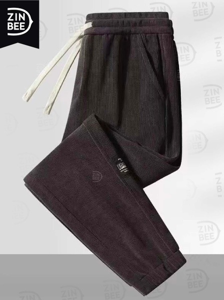 Брюки Мужской ZinBee коричневый Вата РВ Повседневный, размер 50 На любой сезон Китай купить c ...