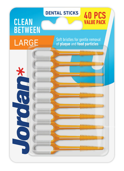Зубочистка Jordan Clean Between Large 40 шт. оранжевые купить на OZON ...