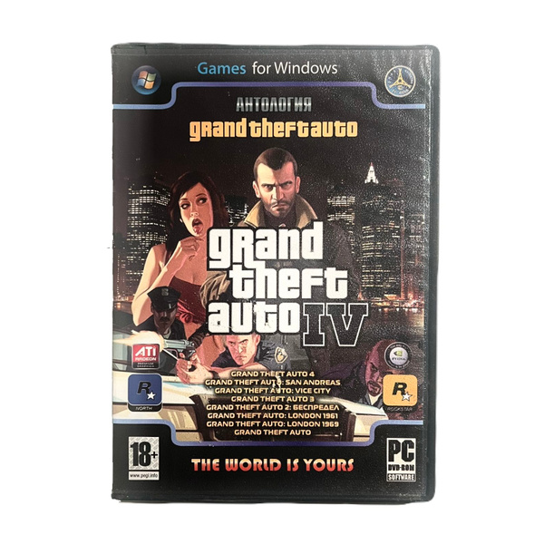 Игра Игра PC Антология Grand Theft Auto (GTA) 4, San Andreas Vice City 3 2 London 1961 1969 (The ...