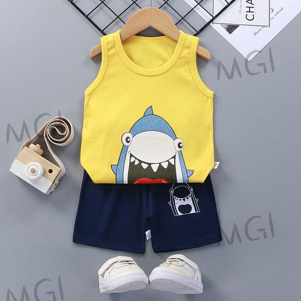 Комплект маек Мальчики BCATON ярко-желтый, размер 90 Хлопок Офисный/школьный Китай облегающий ...