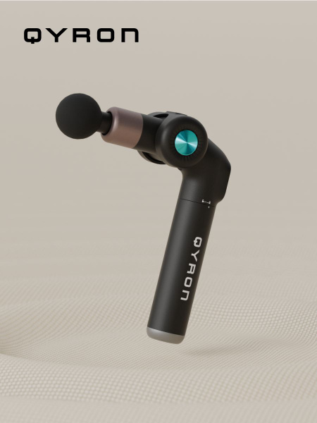 Перкуссионный массажер QYRON MG601, 6 насадок, нагрев насадки купить на OZON по низкой цене ...