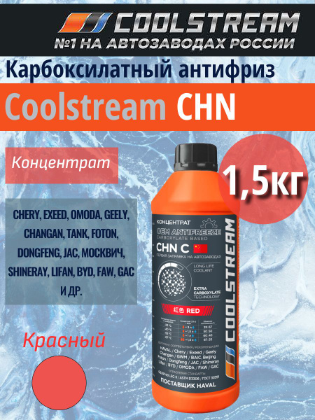 CoolStream концентрат антифриза CHN 1,5 кг купить на OZON по низкой цене (1955551620)