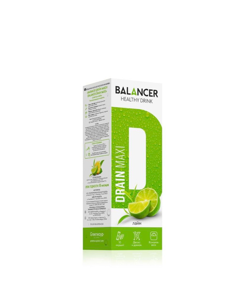 Дренирующий напиток BALANCER DRAIN MAXI со вкусом Лайм , 10 стиков купить на OZON по низкой цене ...