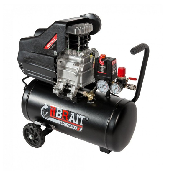 Компрессор воздушный Brait KM-1500/24 купить на OZON по низкой цене (2041902754)