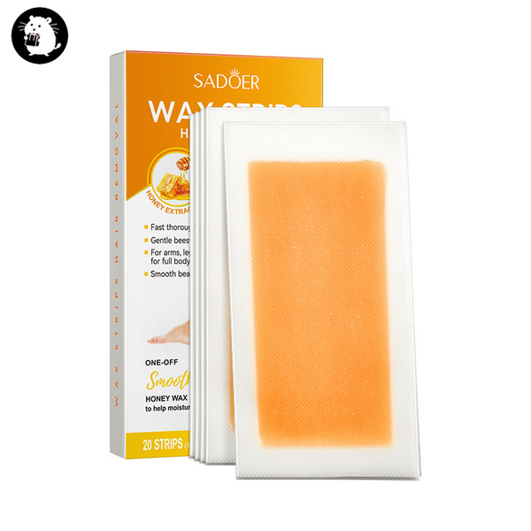 SADOER Honey Mild Soothing Двусторонняя восковая бумага для удаления волос 10 шт. Можно ...