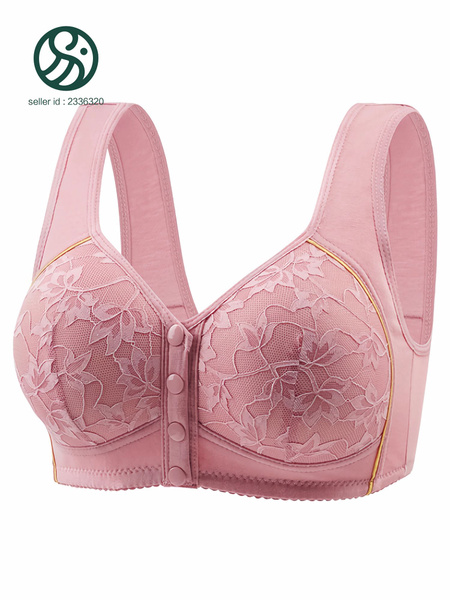 Бюстгальтер Женский с застежкой спереди, размер 85A, 85B пыльная роза Хлопок Китай застежка ...